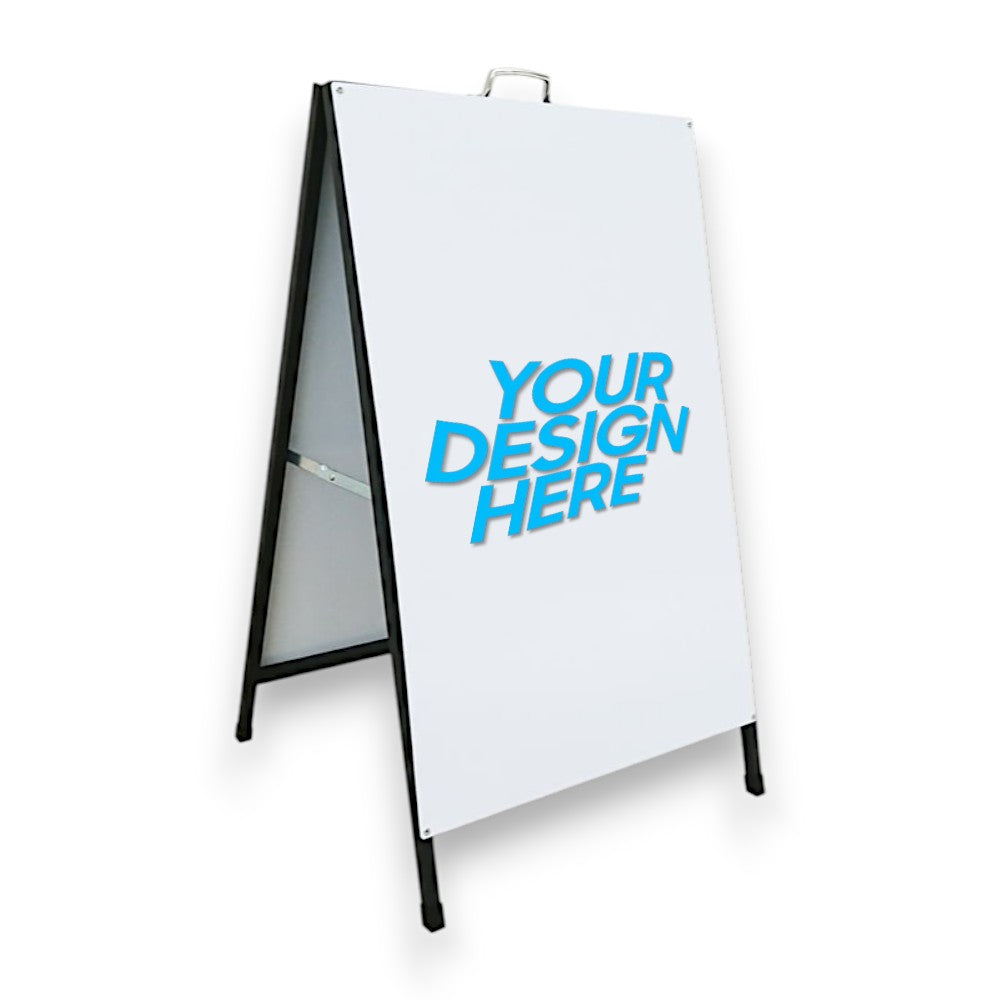 Double Sided A-Frame Poster Stand – 900x600mm Sandwich Board Pavement – BIZ DISPLAY ELITE