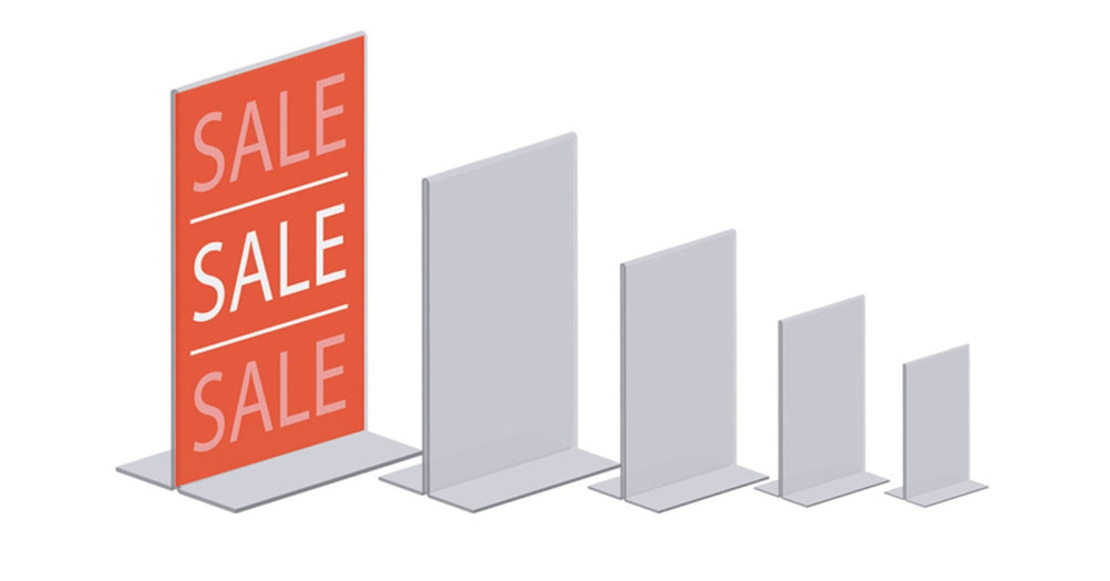 A6 Acrylic Sign Holder Double Sided Table Sign Display Stand – BIZ ...