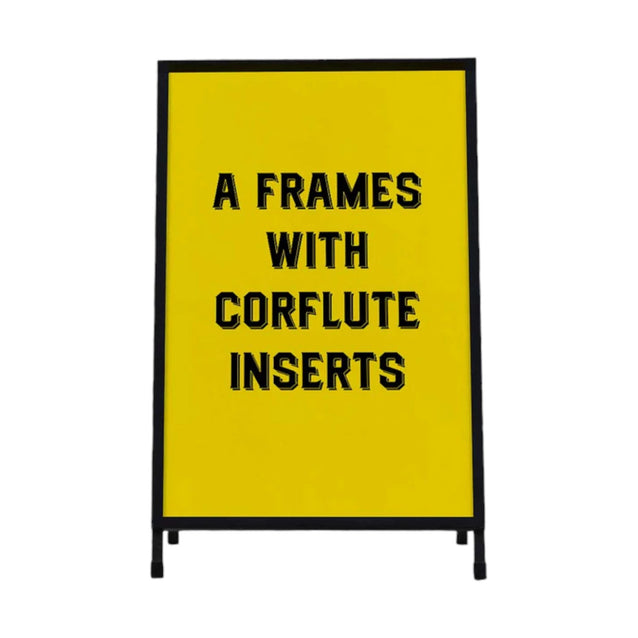 2 Units of Corflute Sign A-FRAME with Double Sided Printing