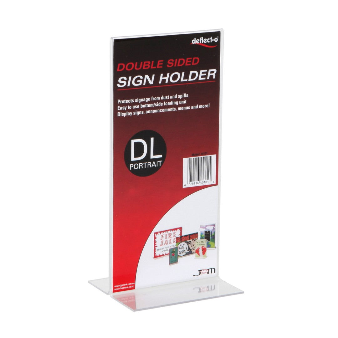 DL Acrylic POS Sign Holders CARTON OF 12