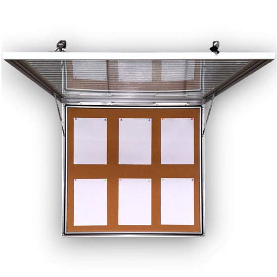 6xA4 Outdoor Lockable Notice Board – Wall-Mounted Weatherproof Display ...