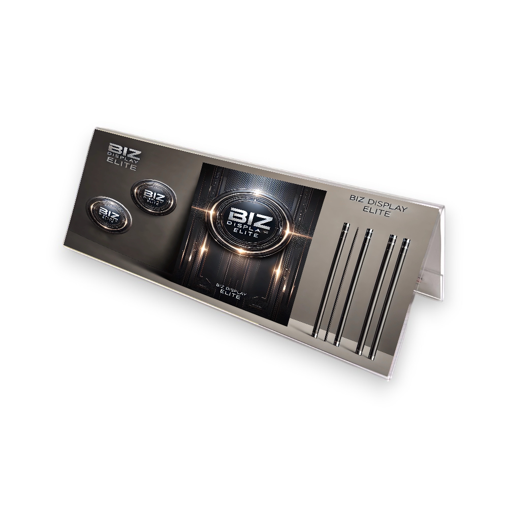 A5 Landscape Tent Style Sign Holder – Clear Acrylic, Double-Sided Disp ...