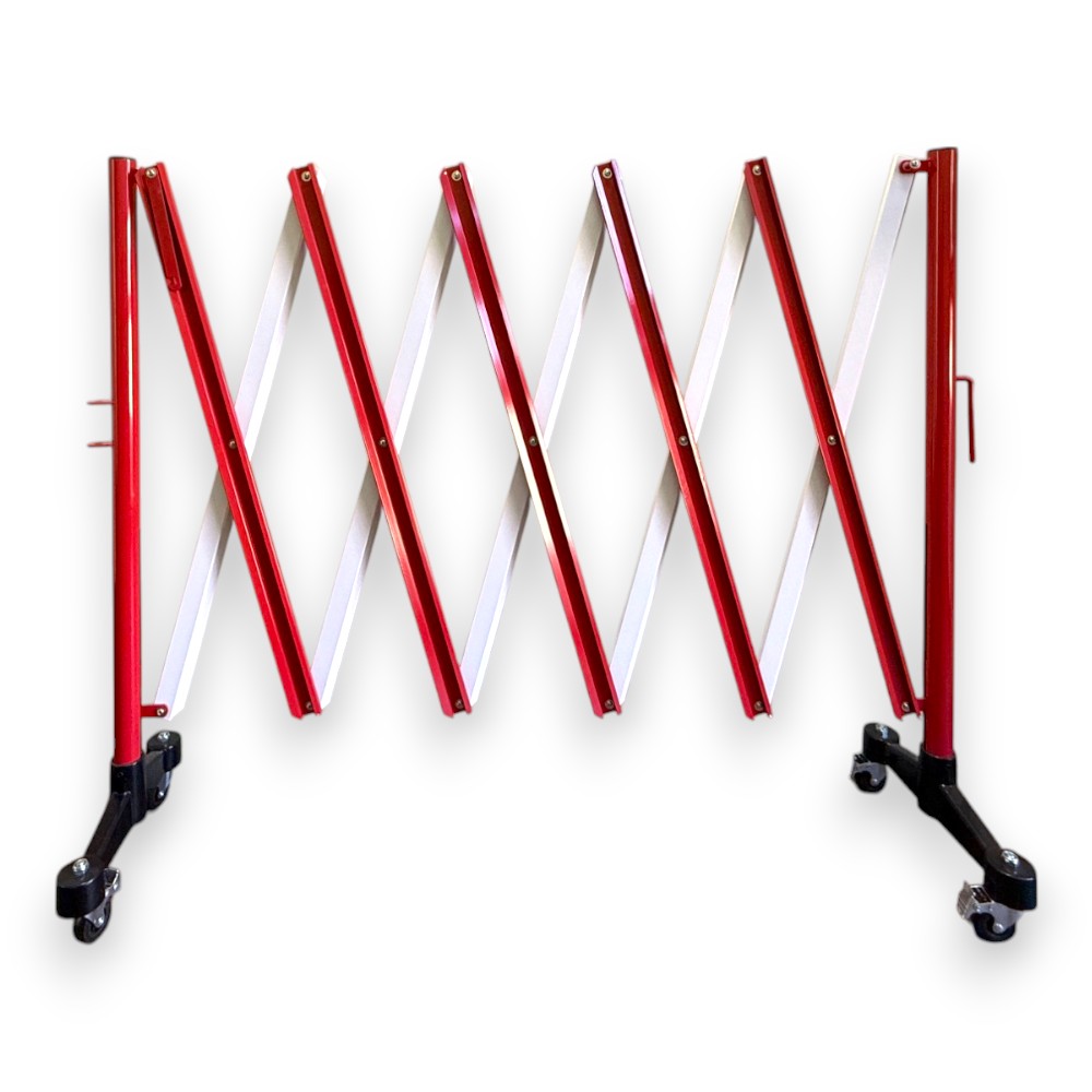 Expandable Safety Barrier – 3M Heavy-Duty Retractable Fence, Red & Whi ...