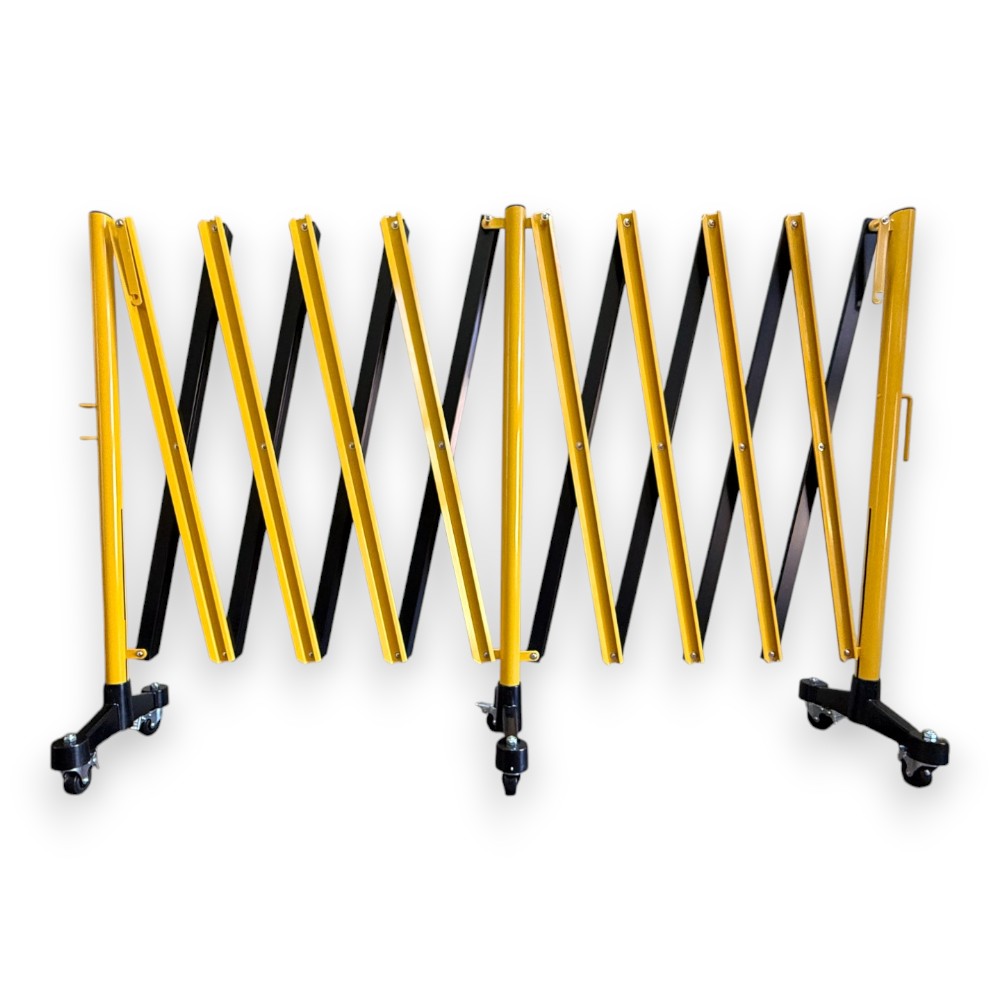 Expandable Safety Barrier – 5M Retractable Fence, Black & Yellow for I ...