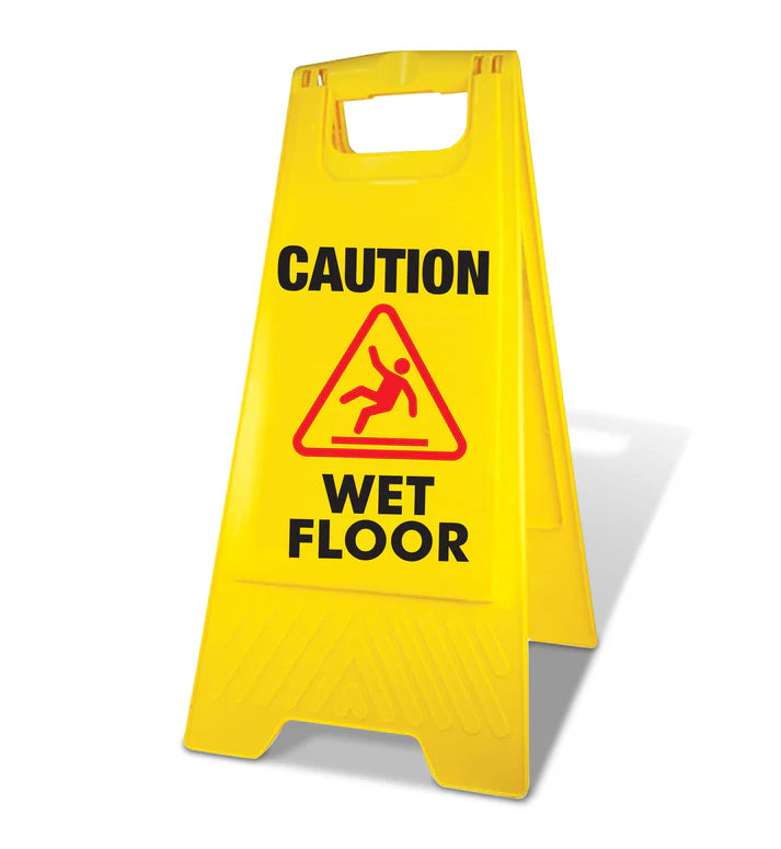 Wet Floor Sign – Caution Safety Warning Board, Double-Sided, 60cm – BIZ ...