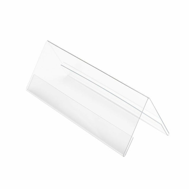 A4 Landscape Tent Style Sign Holder – Clear Acrylic, Double-Sided Disp ...