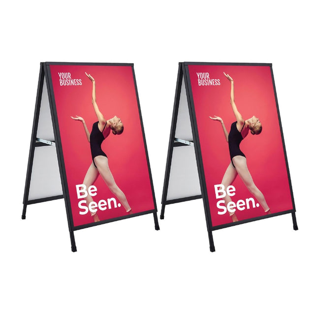 2 Units of Corflute Sign A-FRAME with Double Sided Printing