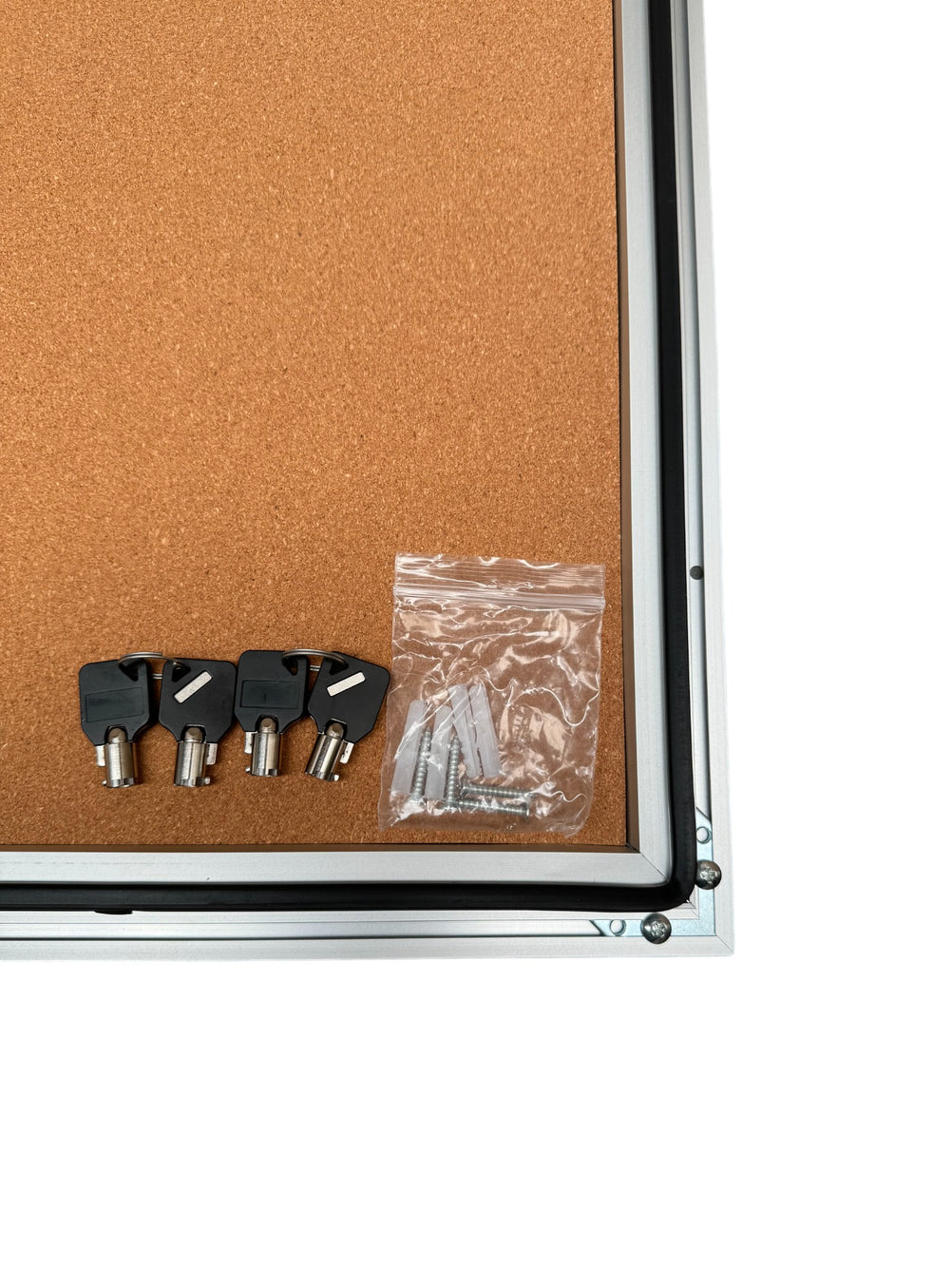 6xA4 Outdoor Lockable Notice Board – Wall-Mounted Weatherproof Display ...