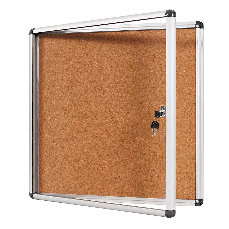 4xA4 Lockable Notice Board Indoor Wall Mount