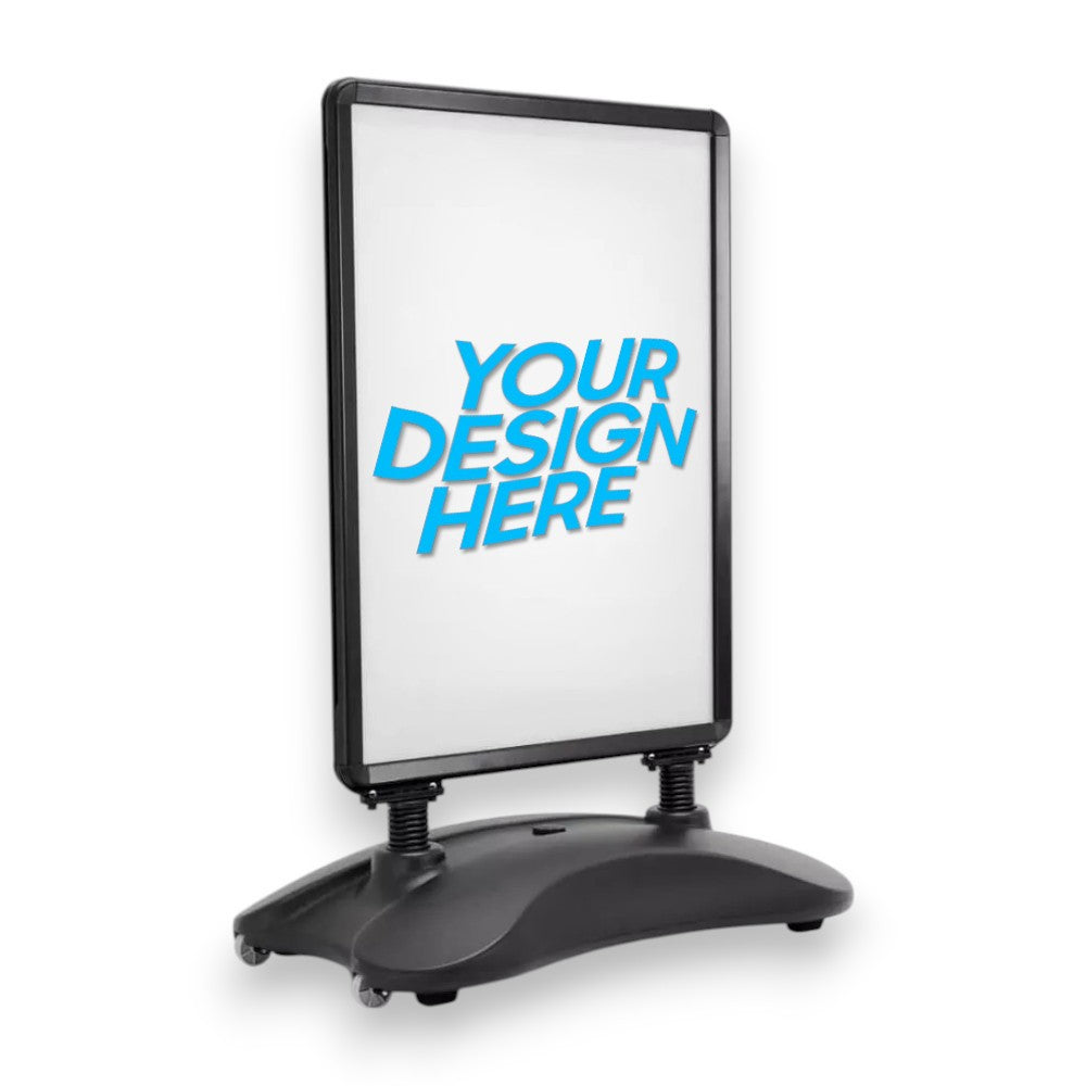 A1 Outdoor Double-Sided Pavement Poster Stand – Black Snap Frame with ...