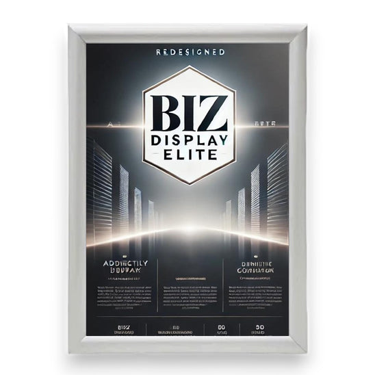 A0 Snap Frame – Silver Aluminium Poster Frame | 25mm, Anti-Glare, Wall ...