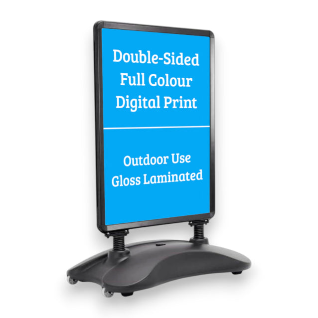 A1 Outdoor Black Poster Stand with Custom Double-Sided Printing – BIZ ...