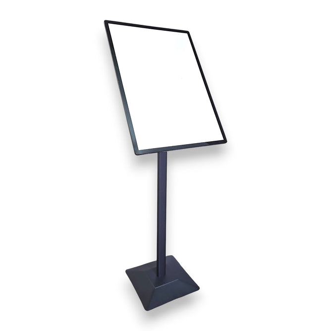 A2 Floor Poster Stand Matte Black – Freestanding Sign Holder, Magnetic ...
