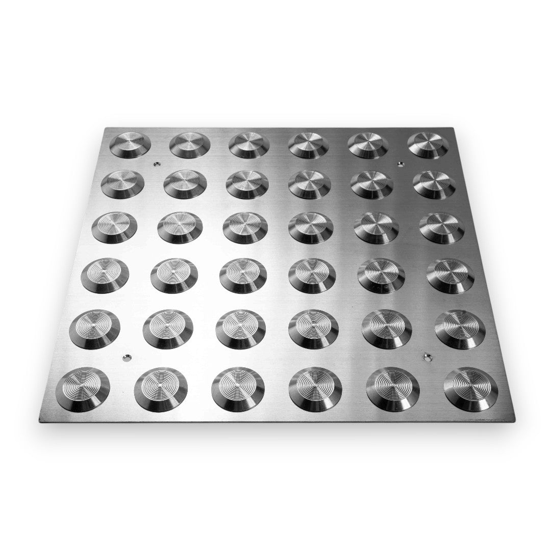Tactile Indicator Plate – Stainless Steel 300x300mm, P5 Slip Rated ...